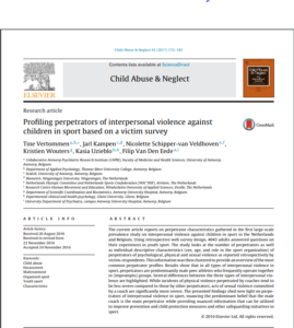 Profiling perpetrators of interpersonal violence against children in ...